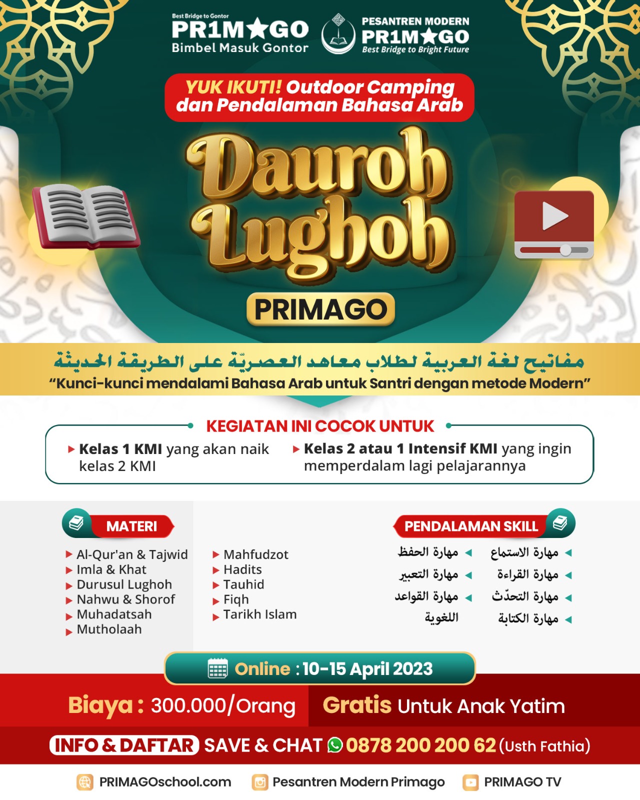 DAUROH LUGHOH PRIMAGO (DLP) 2023, Mengisi Liburan Ramadhan dengan ...