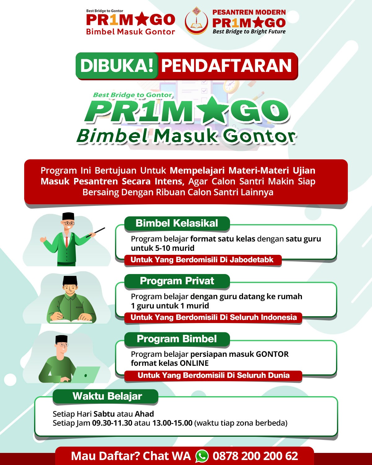 BimbelPRIMAGO: Siapkan calon santri Anda untuk bersaing dengan ribuan ...